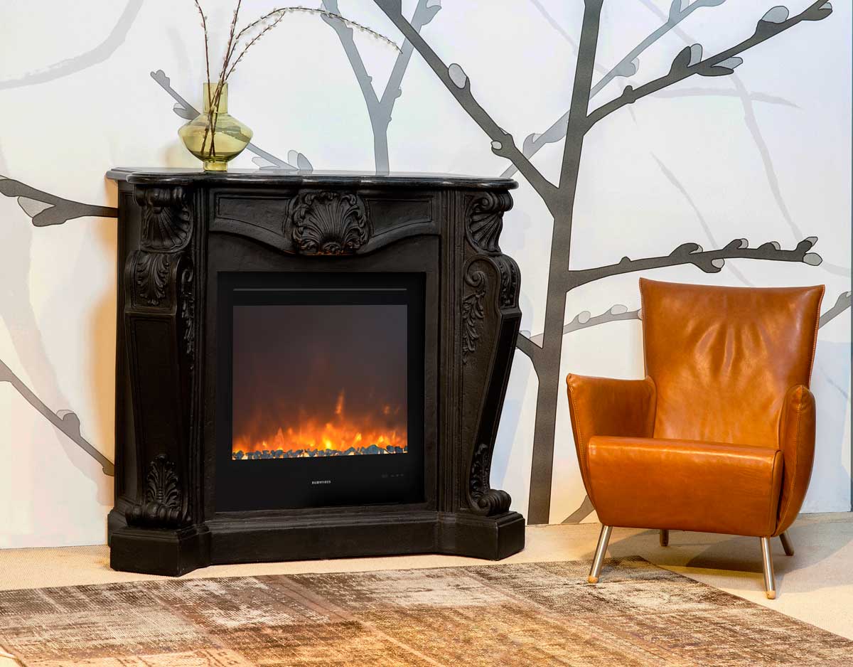 Wimpel Ruby Louis XIV Trivero 70 frittstående sort – Wimpel