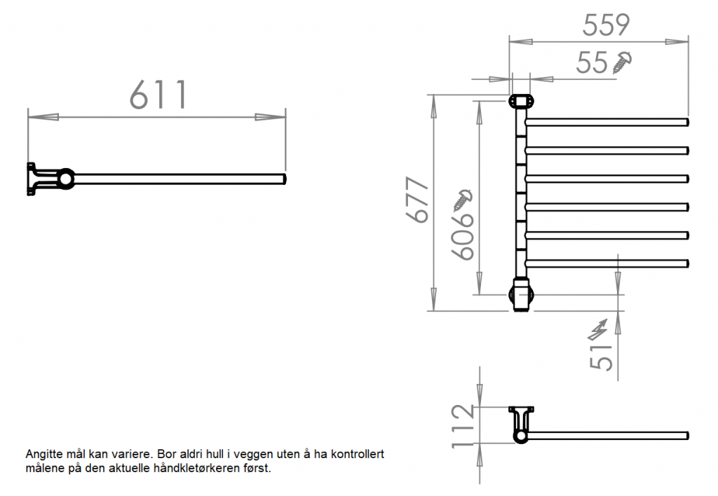 PAX Flex I B55,9 x H67,7 krom – Wimpel Powerful Products AS